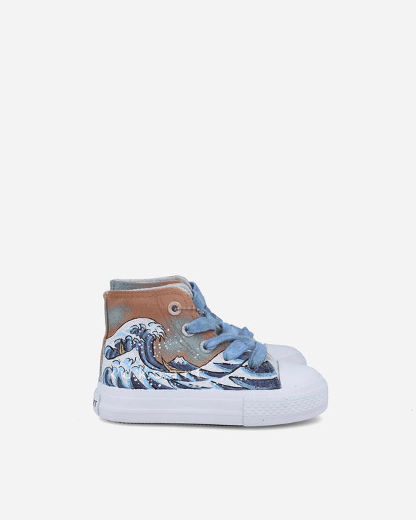 Wave Hand Painted Shoes - KOKO ART