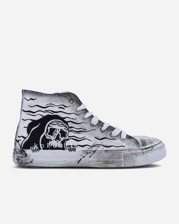 Grim Reaper Hand Painted Shoes - KOKO ART