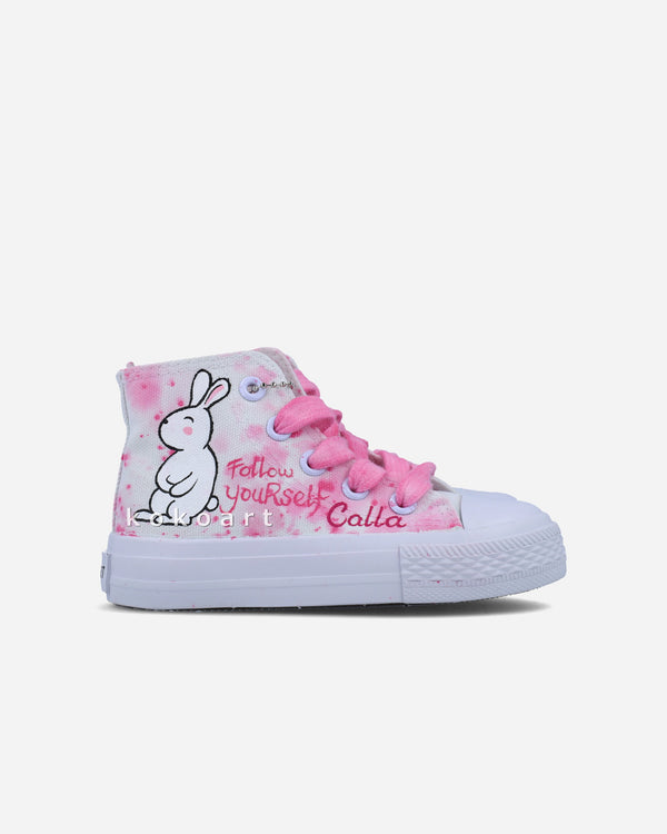 White Rabbit Hand Painted Shoes - KOKO ART