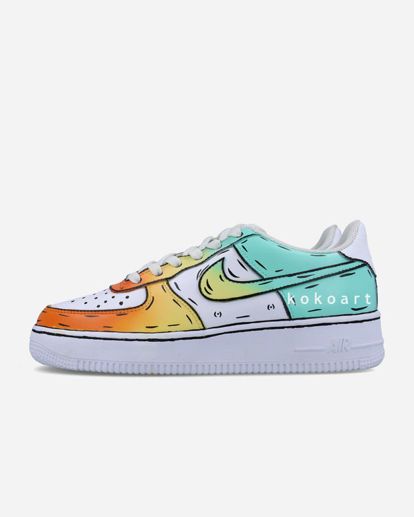 AF1 Gradient Cartoon Outline - KOKO ART